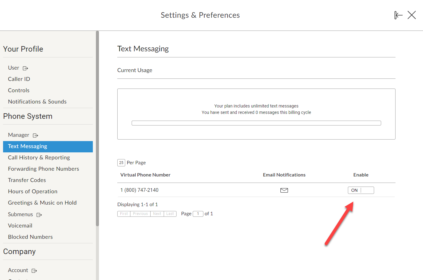 Getting Started: How to Enable Text Messages – Talkroute Support