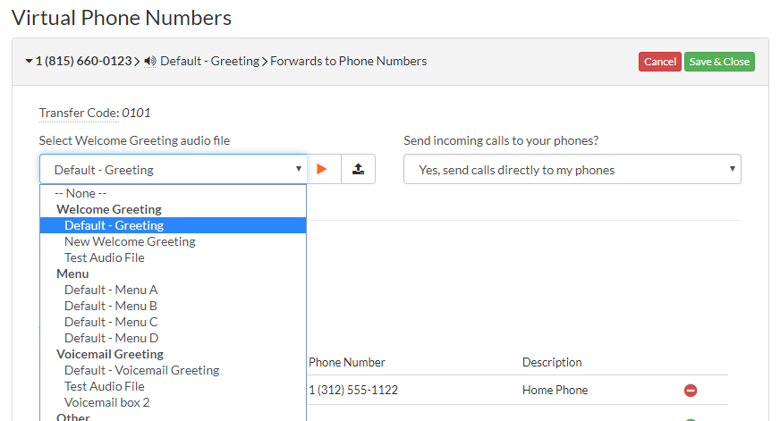 How to Change the Welcome Greeting – Talkroute Support